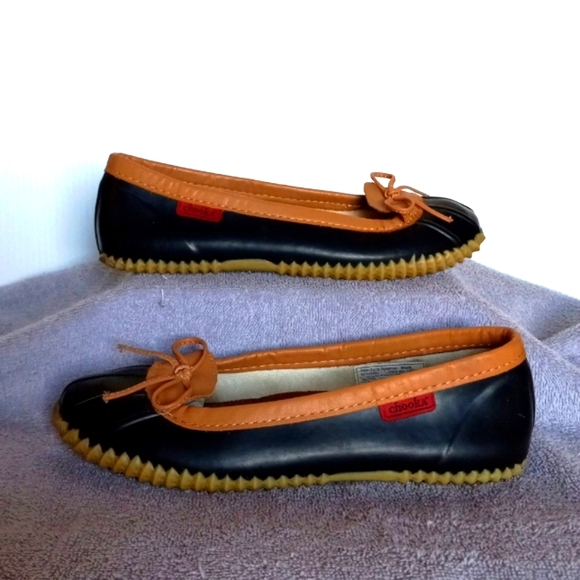 chooka | Shoes | Chooka Slip On Duck Skimmer Black Flats | Poshmark